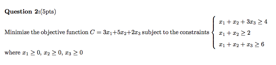 Solved Simplex Method. Please do not use Calculator and copy | Chegg.com
