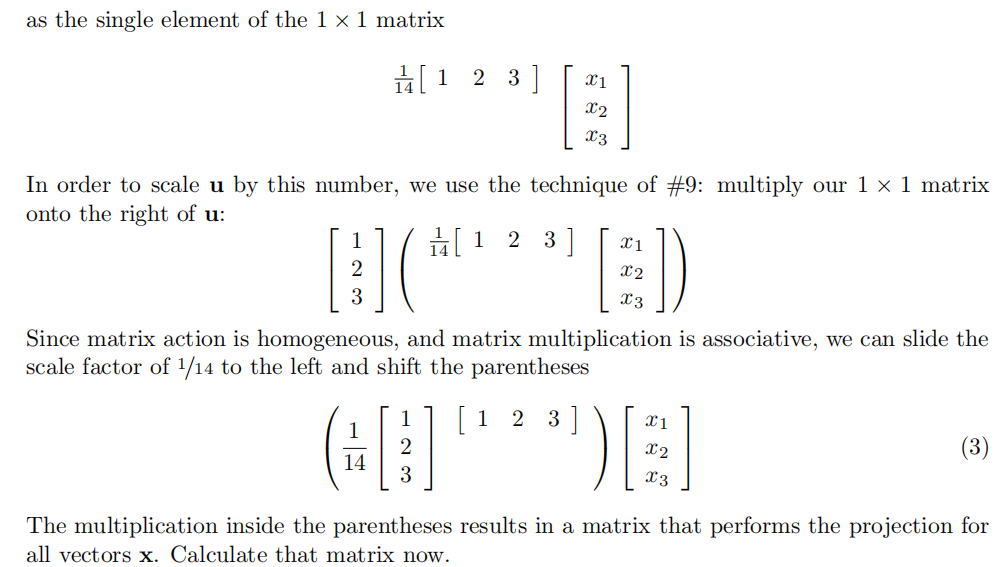 Solved as the single element of the 1 x1 matrix [ 1 2 3] 11 | Chegg.com