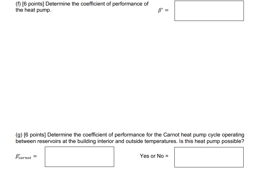 Solved 7. [25 points] A heat-pump cycle using refrigerant | Chegg.com