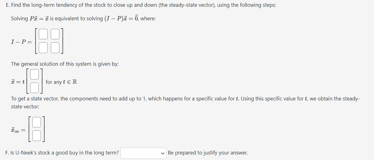 Solved Market observations of the stock price of the U-Neek | Chegg.com