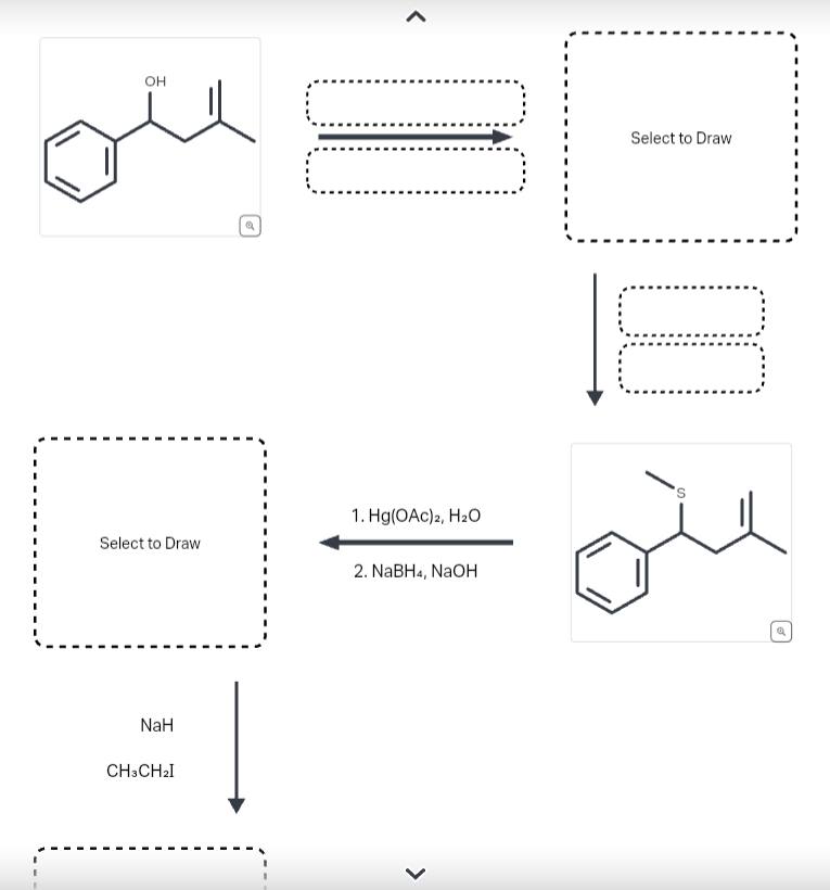 Solved Draw the missing products and/or reagents in the | Chegg.com
