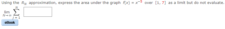 Solved Using the Rn approximation, express the area under | Chegg.com