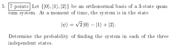 Solved 7 points A particle is characterized by the | Chegg.com