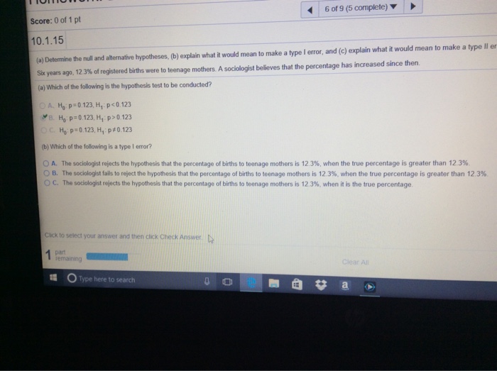 Solved A Determine The Null And Alternative Hypotheses 4225