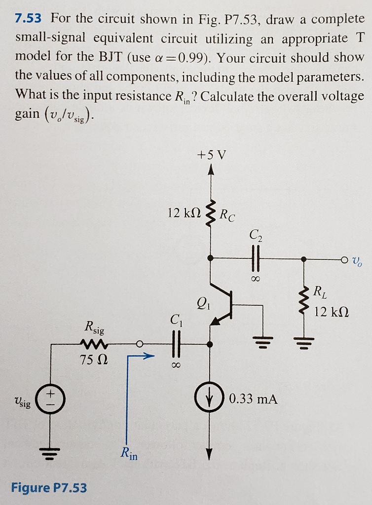 Solved This is a common base (CB) amplifier. Please use the | Chegg.com
