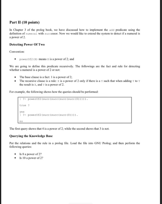 Solved Part I (10 points) In Part I, you are going to write | Chegg.com