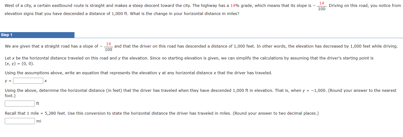 Solved elevation signs that you have descended a distance of | Chegg.com