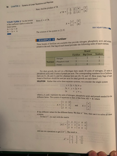 Solved Solve each system of equations by using the inverse | Chegg.com