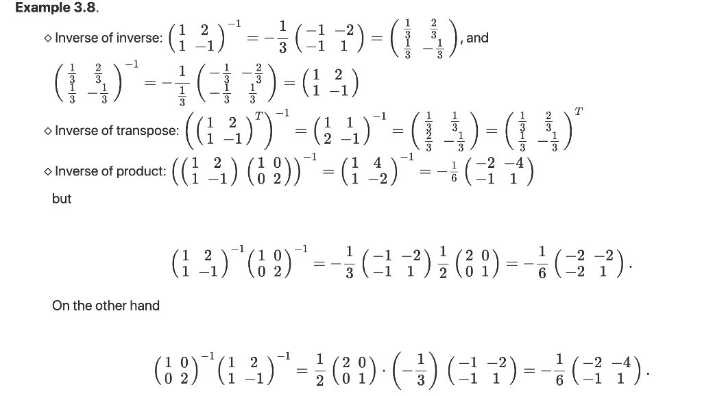 Solved 1. If A is nonsingular, then so is A-1 and (A-1) -1 = | Chegg.com