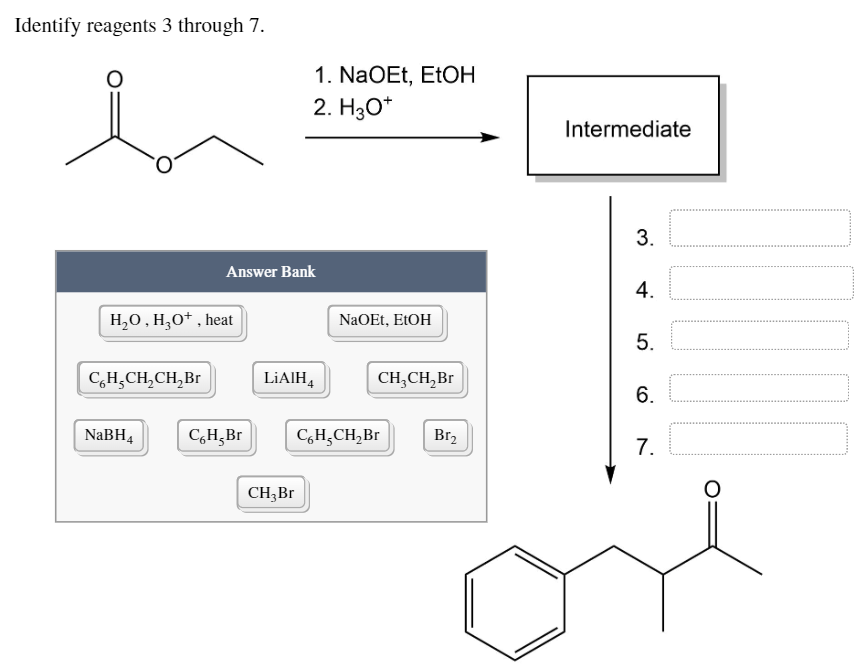 Solved In the reaction sequence shown, draw the intermediate | Chegg.com
