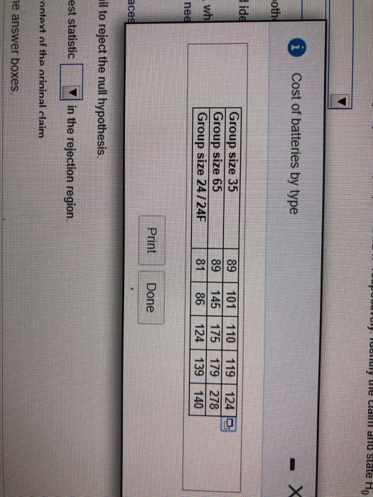 Solved are equal The table available below shows 0.10, is | Chegg.com