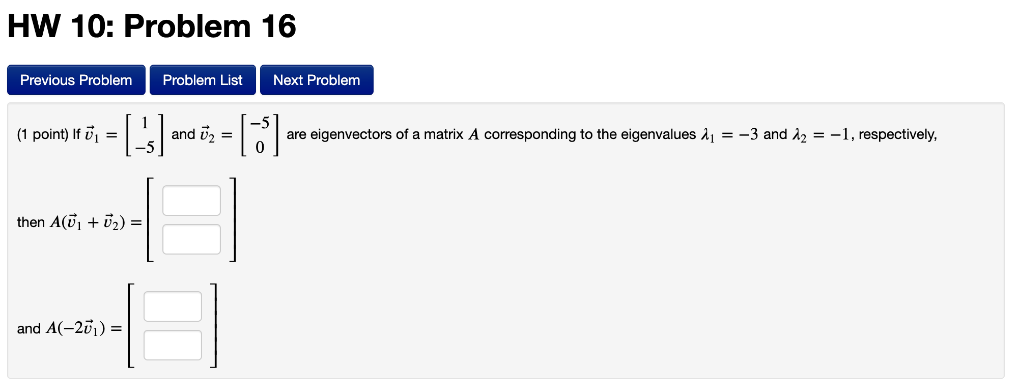 Solved HW 10: Problem 16 Previous Problem Problem List Next | Chegg.com