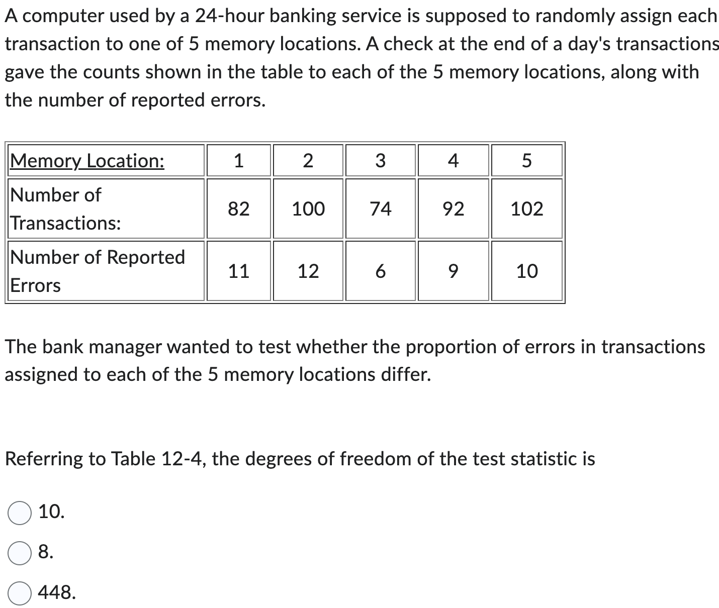 Solved A computer used by a 24 -hour banking service is | Chegg.com