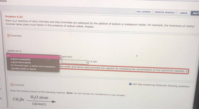 Solved ment FULLSCREEN PRINTER VERSION BACK NEXT Problem | Chegg.com
