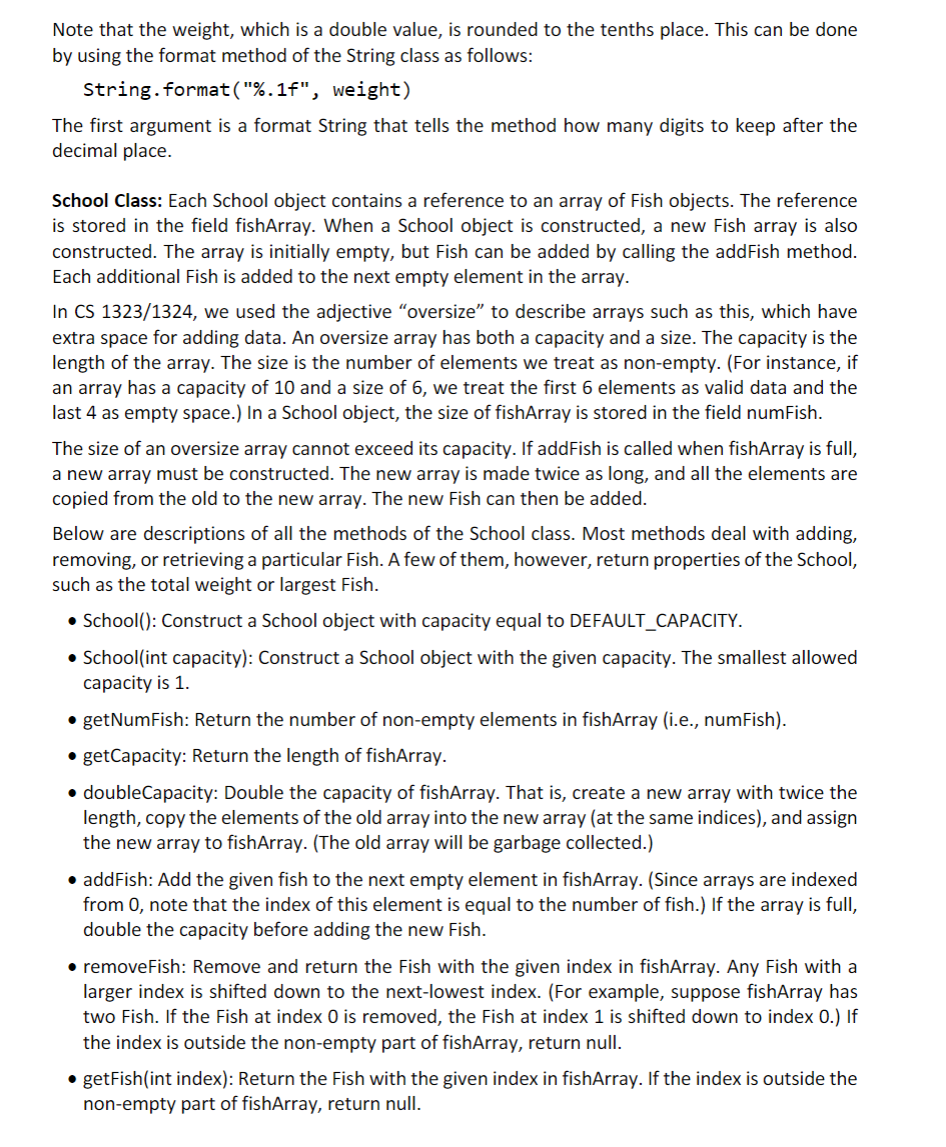 Solved Description In Object Oriented Programming Chegg