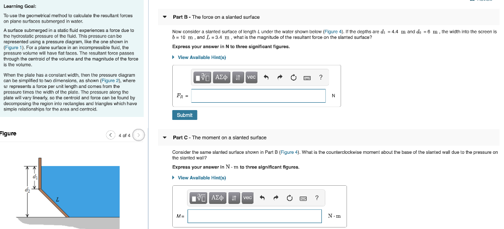 Solved Part B - The force on a slanted surface Learning | Chegg.com