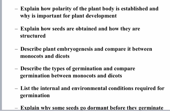 Solved Explain how polarity of the plant body is established | Chegg.com
