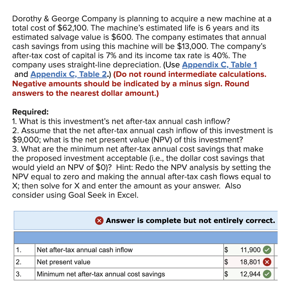 Solved Dorothy \& George Company is planning to acquire a | Chegg.com
