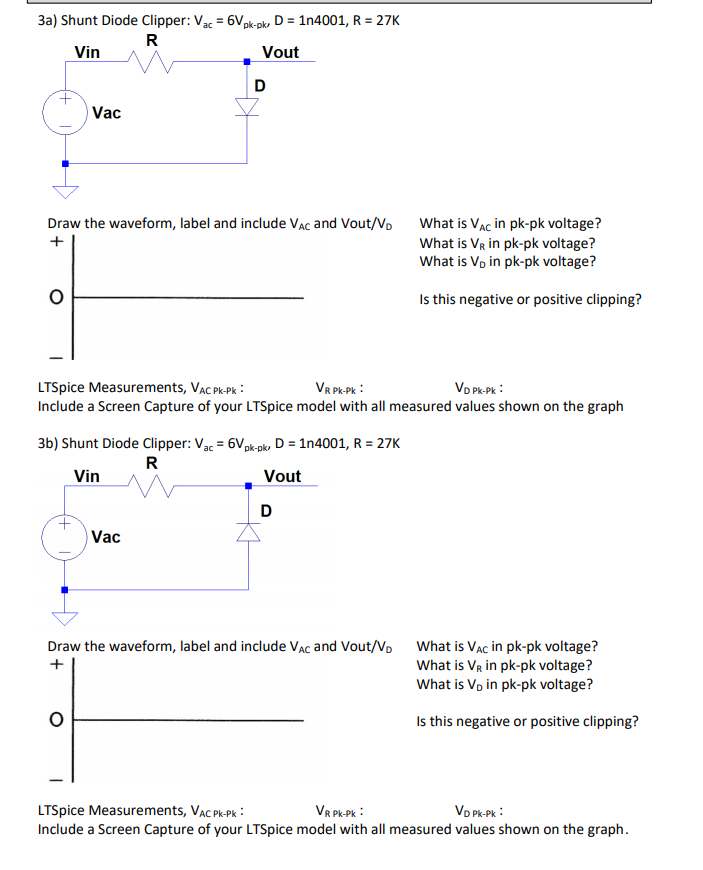 Use LTSpice to model the following circuit and answer | Chegg.com