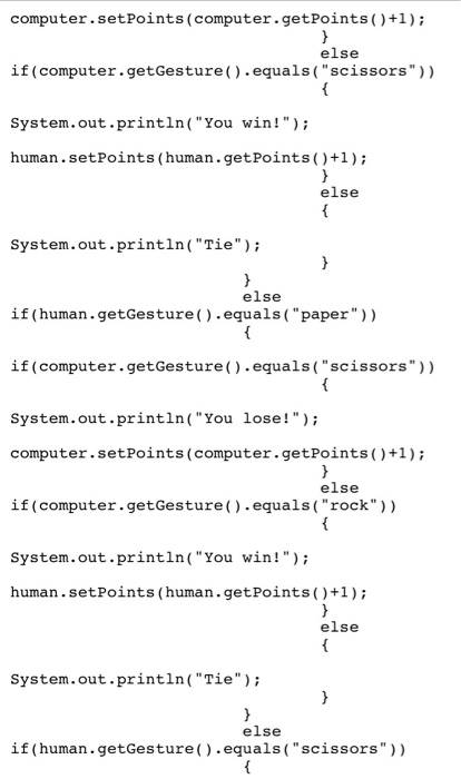 Solved Lab 22 Advanced Rock Paper Scissors Game Objective: | Chegg.com