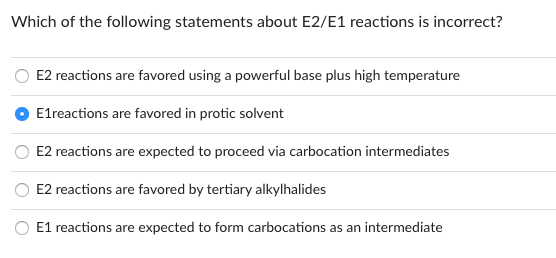 Solved Which of the following statements about E2/E1 | Chegg.com