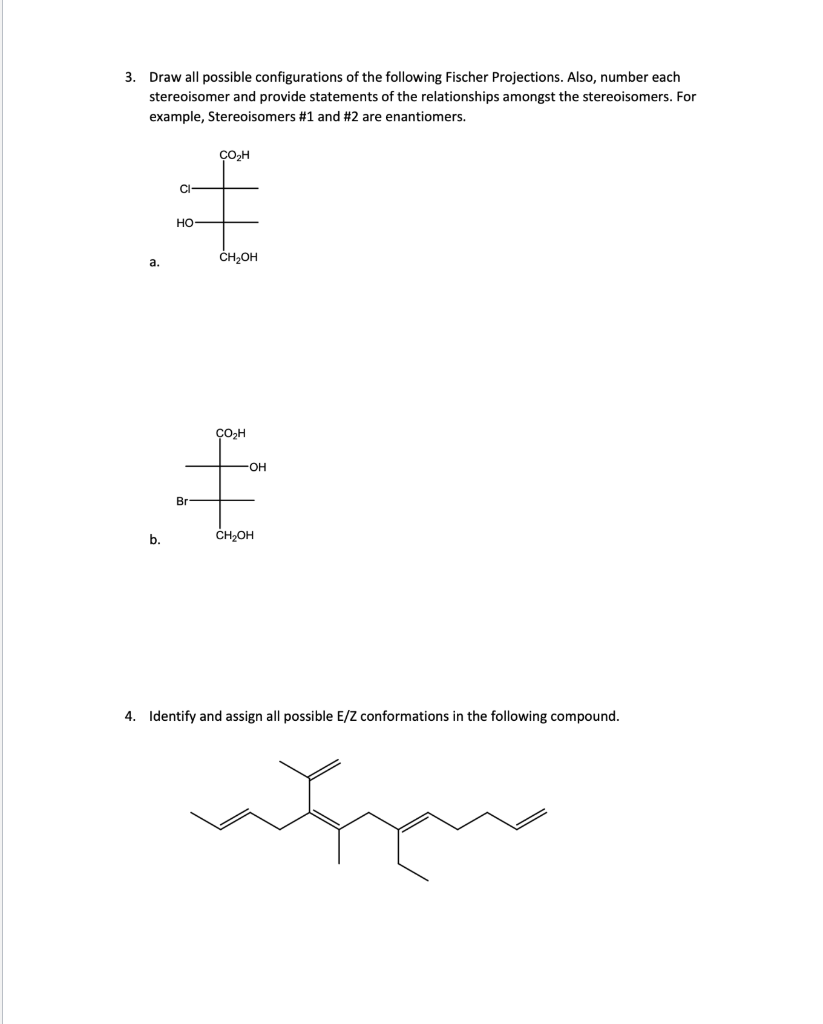 Solved 3. Draw all possible configurations of the following | Chegg.com