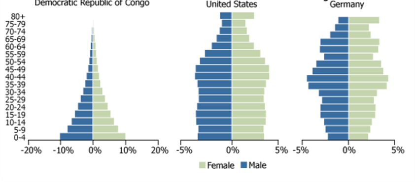 Solved Match the most appropriate population pyramid for | Chegg.com
