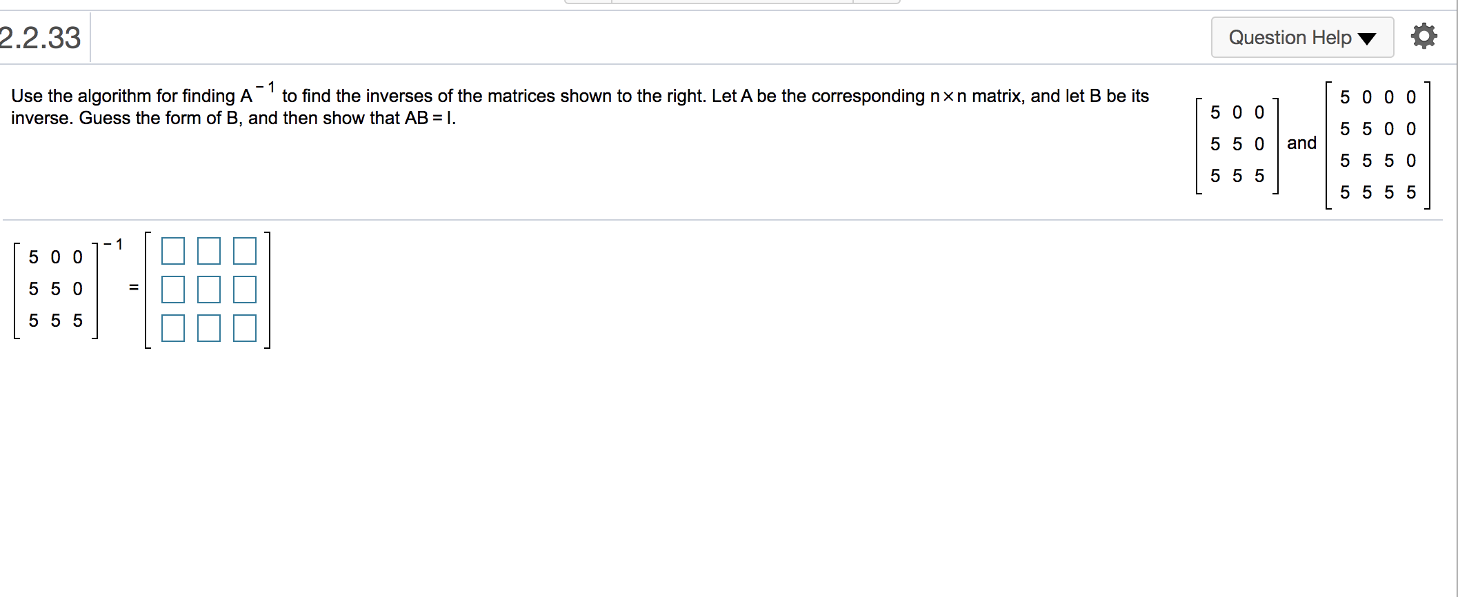 Solved 2.2.33 Question Help -1 Use the algorithm for finding | Chegg.com