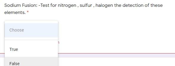 Solved Sodium Fusion: -Test for nitrogen , sulfur, halogen | Chegg.com