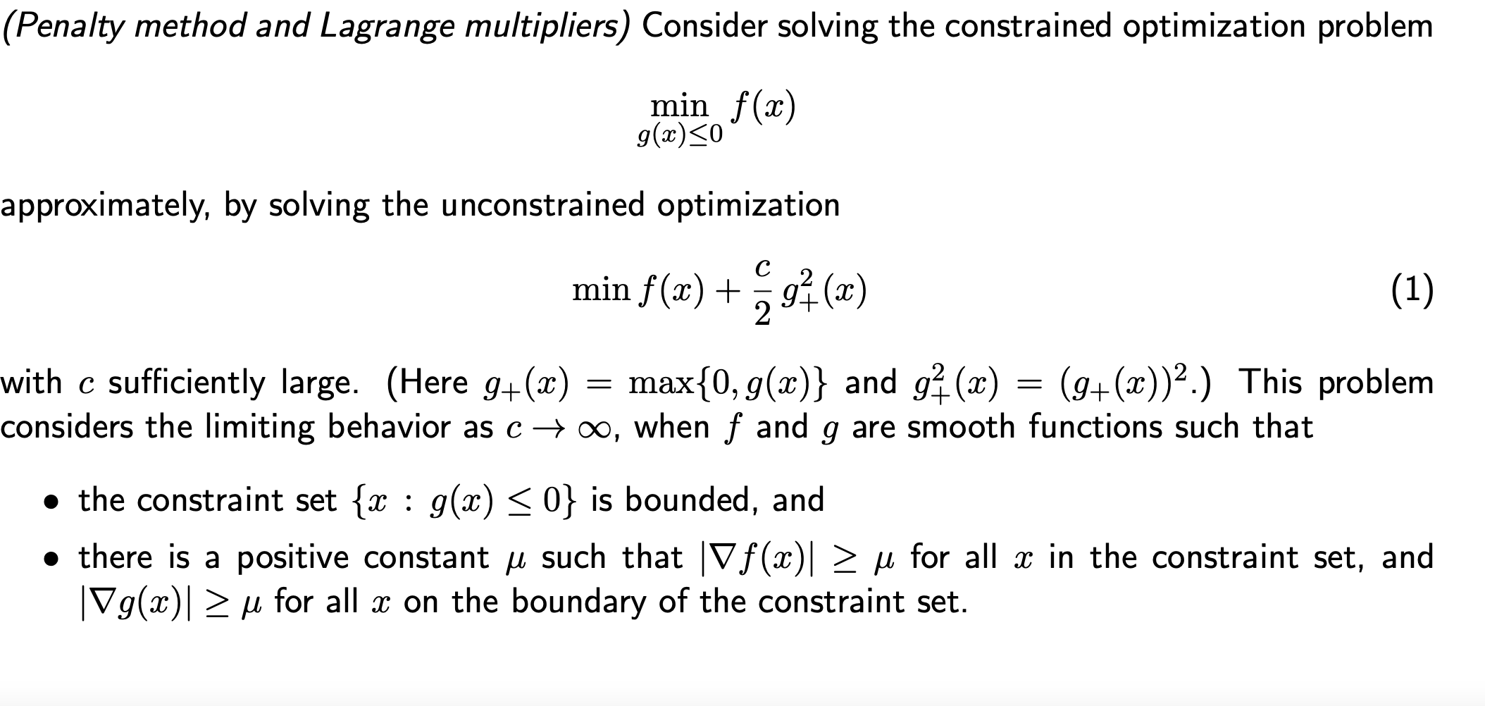 (Penalty method and Lagrange multipliers) Consider | Chegg.com
