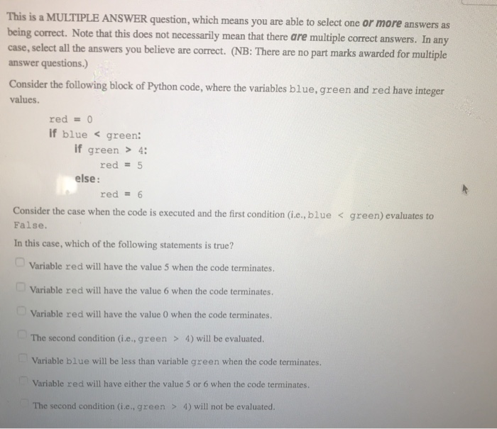Solved This is a MULTIPLE ANSWER question, which means you | Chegg.com