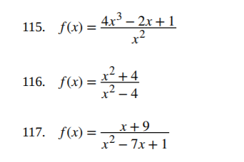 Solved 111. f(x) = 3x(18x* + 13 X + 1 115. f(x) = 473 x3 – | Chegg.com