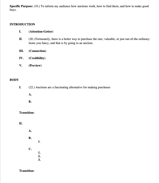 Scrambled Outline (1.) The right type of auction for | Chegg.com