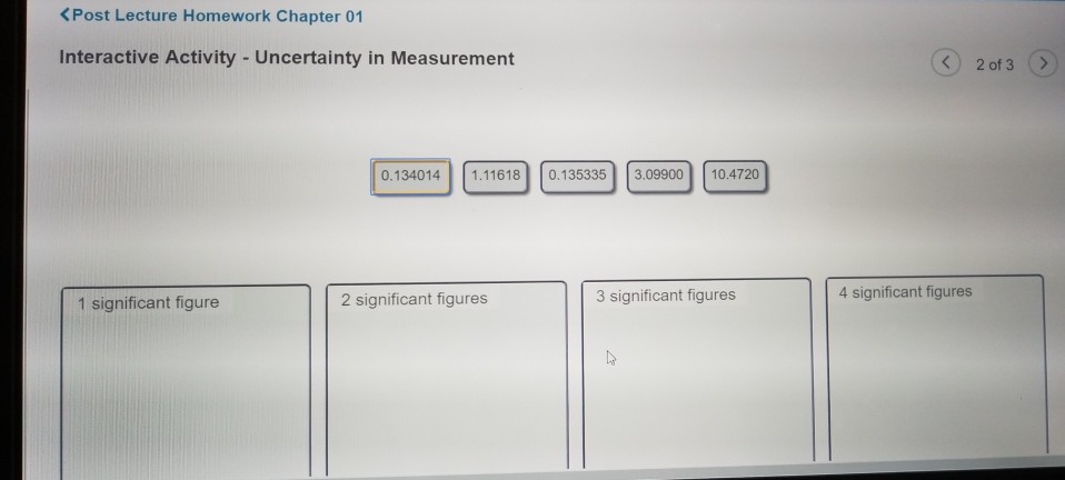 Solved Post Lecture Homework Chapter 01 Interactive Activity | Chegg.com