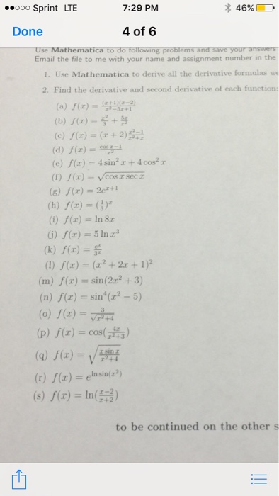 Solved Use Mathematica to do following problems and save | Chegg.com