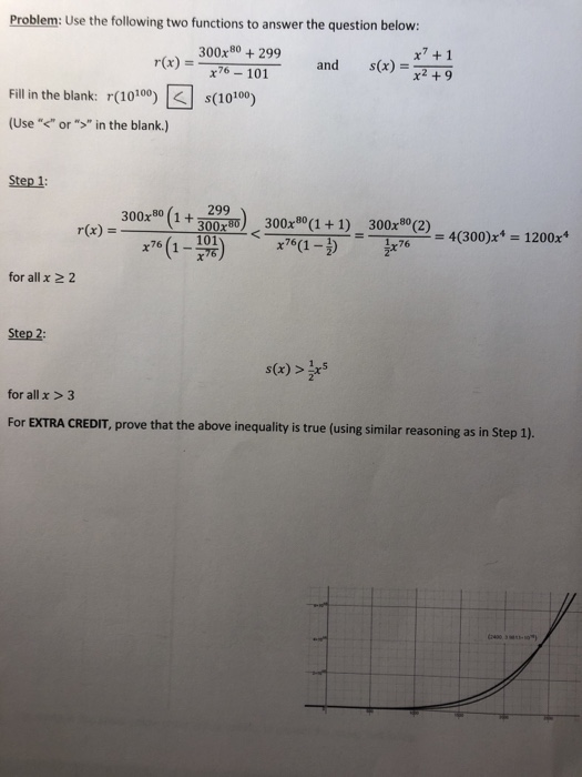 Solved Problem: Use the following two functions to answer | Chegg.com