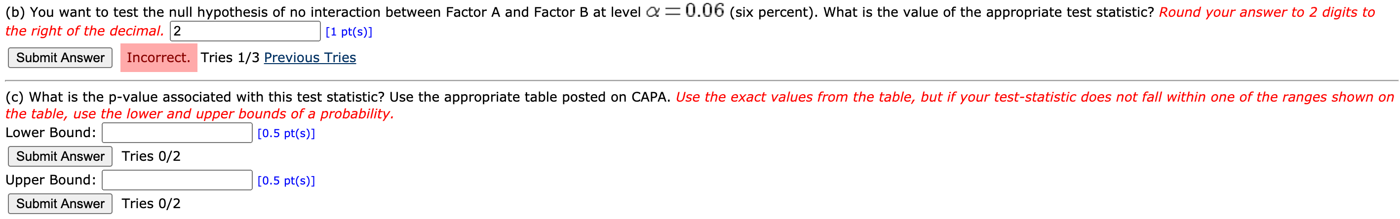 Solved A two-way analysis of variance model with interaction | Chegg.com