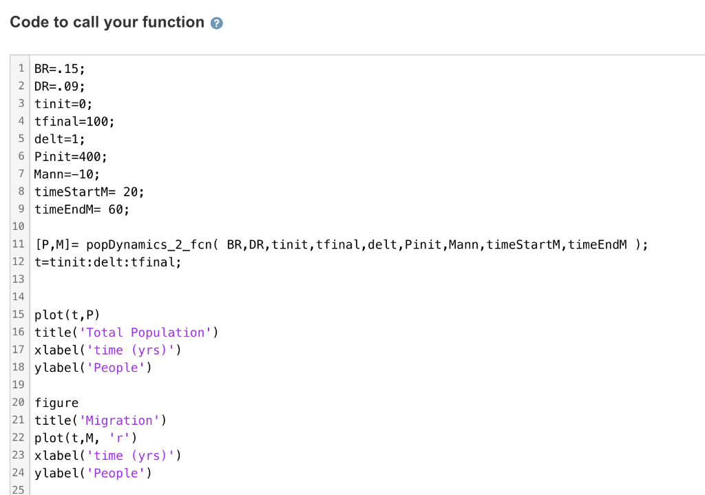 Create a function that projects population based on | Chegg.com