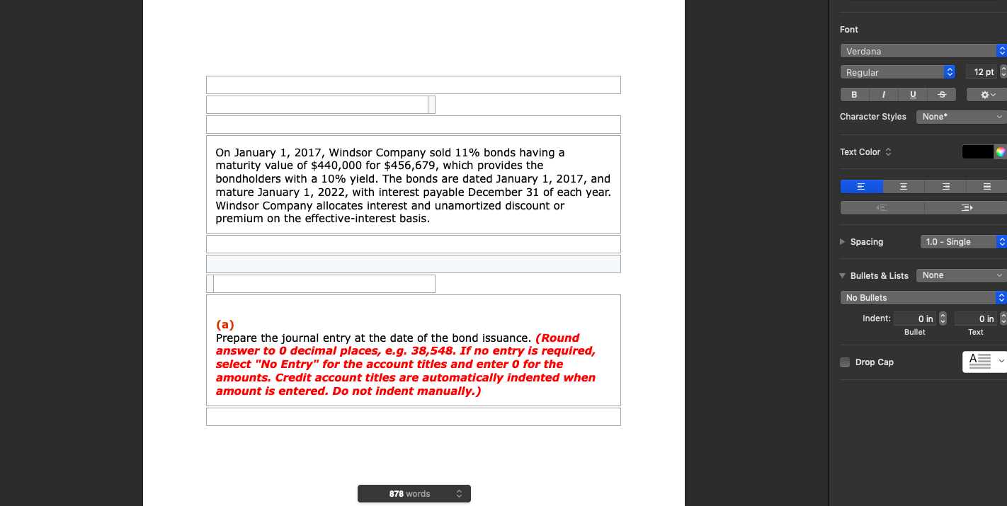 Solved Font Verdana Regular 12 pt B U S 0 Character Styles | Chegg.com