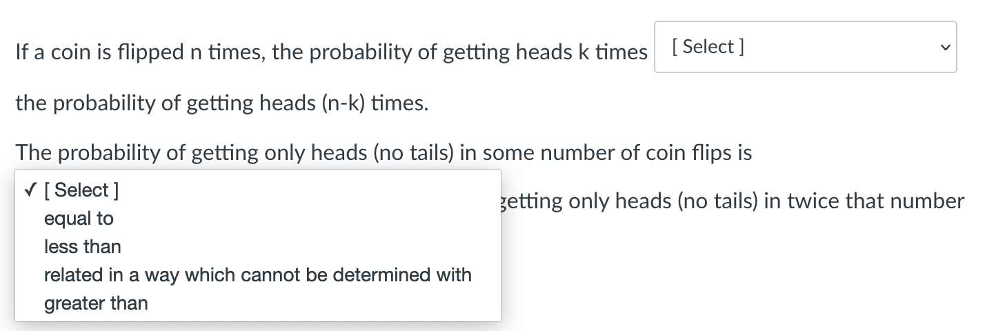 Solved If a coin is flipped n times, the probability of | Chegg.com