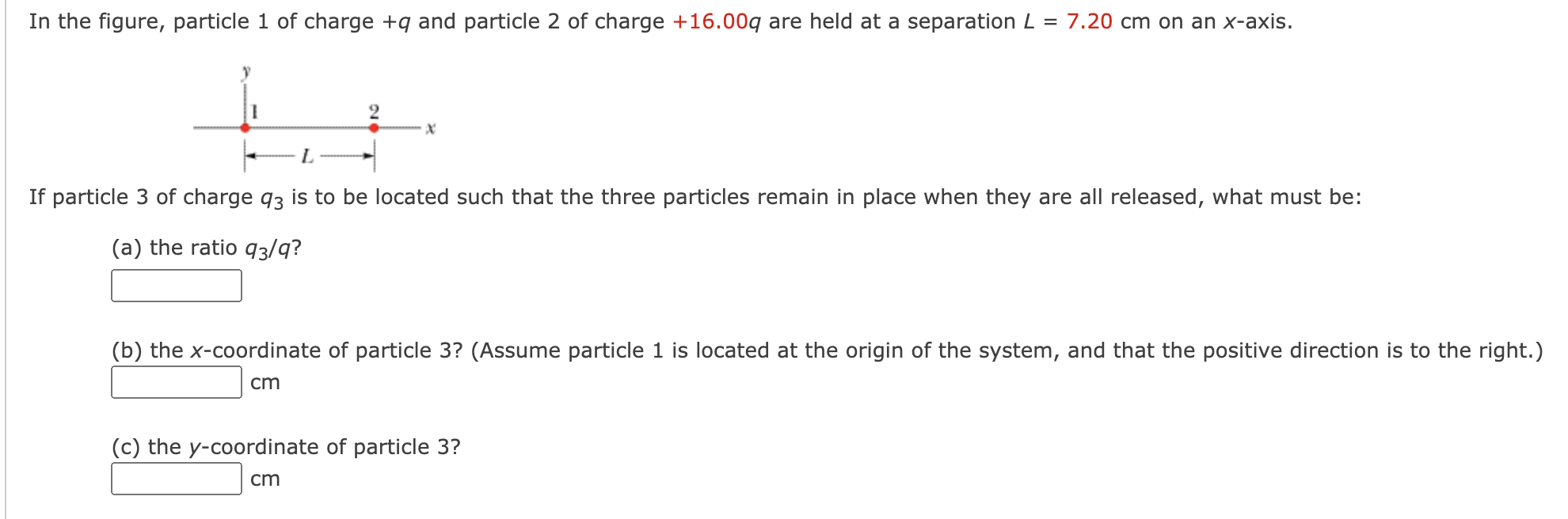 Solved In the figure, particle 1 of charge +q and particle 2 | Chegg.com