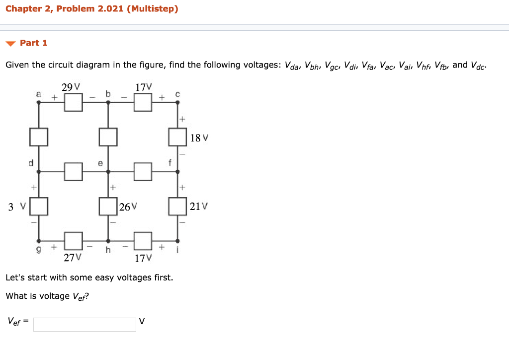 Solved Chapter 2, Problem 2.021 (Multistep) Part 1 Given the | Chegg.com