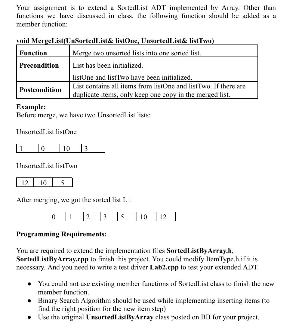 Solved // SPECIFICATION FILE ( SortedType.h )#ifndef | Chegg.com