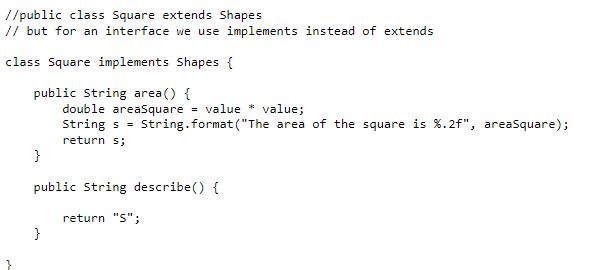 Solved Use abstracts methods, interface to create and print | Chegg.com
