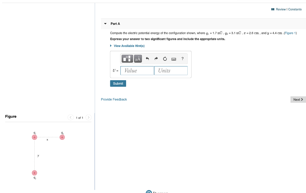 Solved I Review Constants Part A Compute the electric | Chegg.com