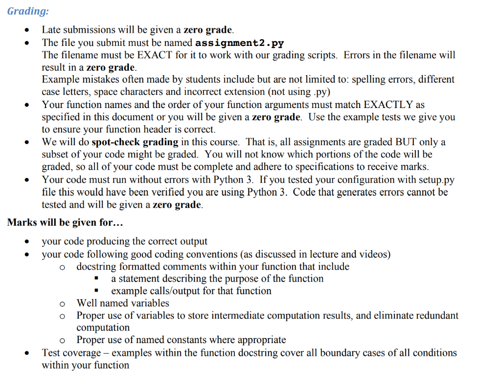 Solved Grading: Late submissions will be given a zero grade. | Chegg.com