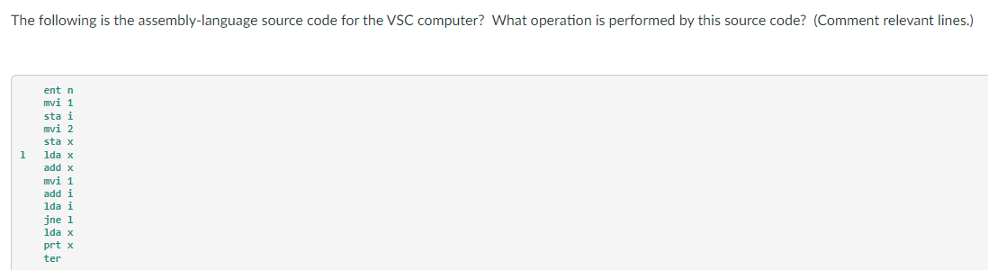 Solved The following is the assembly-language source code | Chegg.com