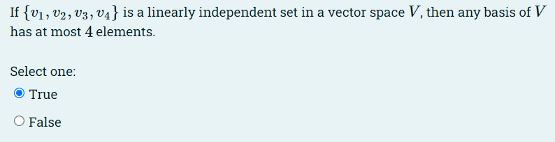 Solved If {v1,v2,v3,v4} is a linearly independent set in a | Chegg.com