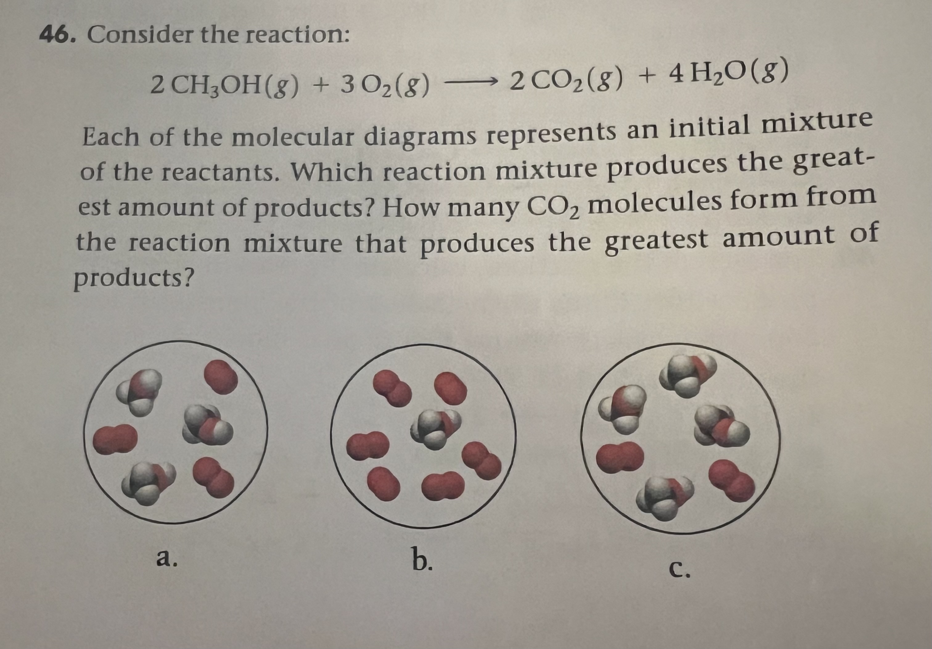 Solved 46. Consider the reaction: \\[ 2 \\mathrm{CH}_{3} | Chegg.com
