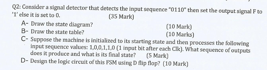 Solved Consider a signal detector that detects the input | Chegg.com